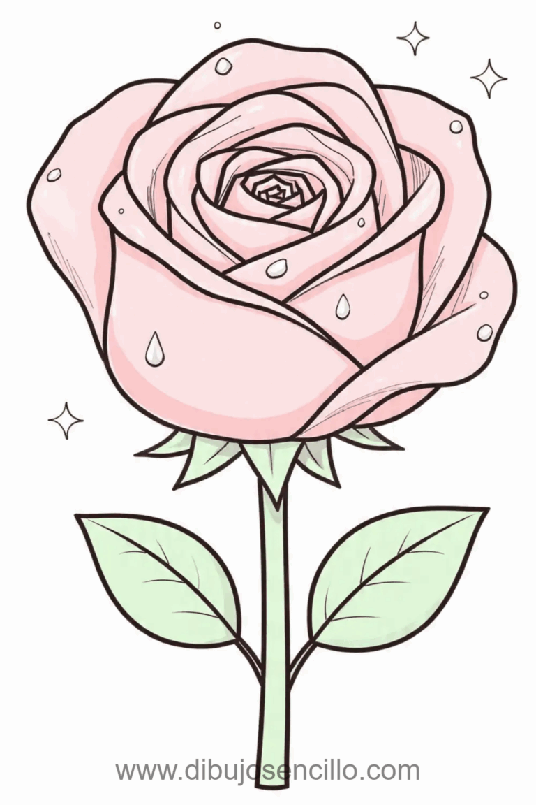 17+ Ideas Fáciles de Dibujos de Rosas - dibujosencillo.com