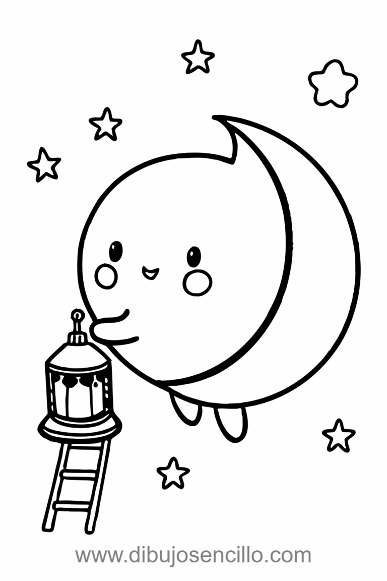 15+ Ideas Fáciles de Dibujos de Luna - dibujosencillo.com